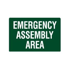 EMERGENCY ASSEMBLY AREA SIGN 88EMC