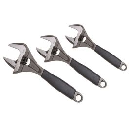 Bahco 9029.9031.9033 Ergo Series Wide Mouth Shifter Wrench Combo Set-6",8" & 10"