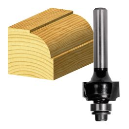 Carbitool 2 Flute Router Bit Beading Bit with Ball Bearing Guide ...