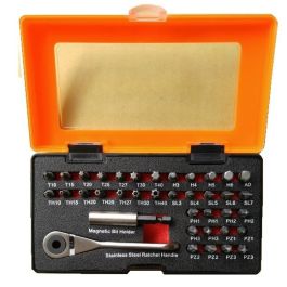 Eurotech Tools ET10227 38Pc 1/4"Dr Hex Security Bit Set