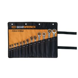 GEARWRENCH 13 PC 12 POINT SAE REVERSIBLE RATCHETING COMBINATION WRENCH ...