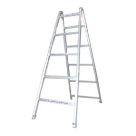 Industrial XS Heavy Duty Aluminium Adjustable Leg Trestle Ladder-3m ...