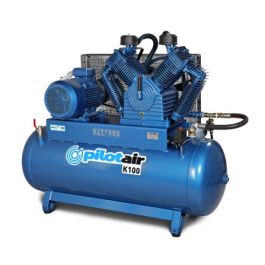 Pilot K100 Horizontal 3 Phase Reciprocating Air Compressor