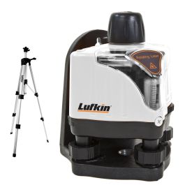 LUFKIN Red Beam Rotating Laser Level Kit With Tripod LR500