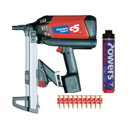 POWERS Track It C5 Gas Concrete Gun-17mm Hard Concrete Pins & Gas ...