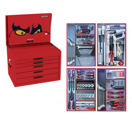 Teng Tools TCM8204NFX(COLOUR) Industrial Tool Kit With Insert Trays-204pce