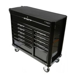 TYPHOON Tool Kit With Insert Trays in Widebody Roller Cabinet-461pce-Black