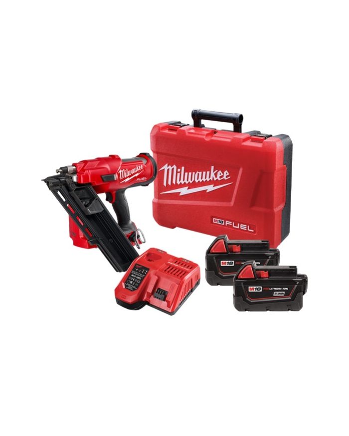 Milwaukee M18 Fuel Brushless Cordless Framing Nailer Gun Combo Kit