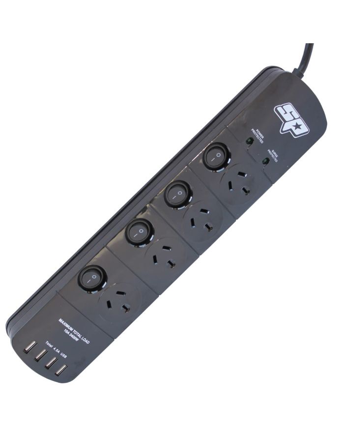 SP TOOLS Workshop 4 Outlet Power Board SP69999